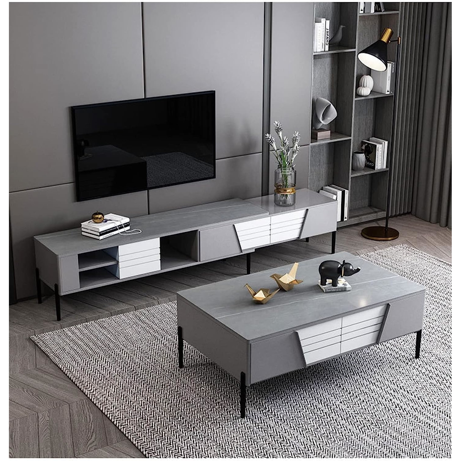 Set 4 picioare de mobilier, Metal, 15 cm, Negru - eMAG.ro