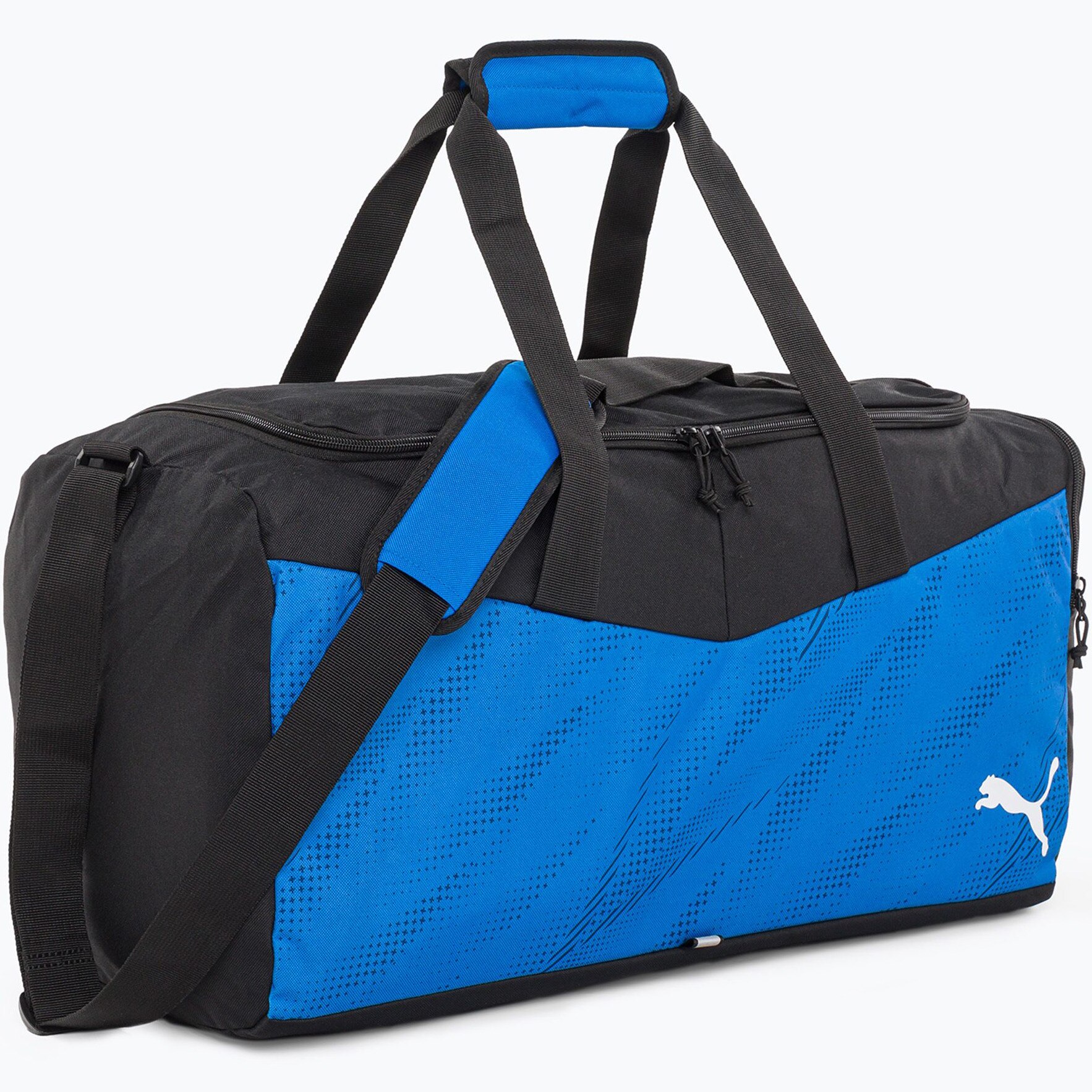 Geanta sport Puma individualRISE Medium, albastru/negru - eMAG.ro