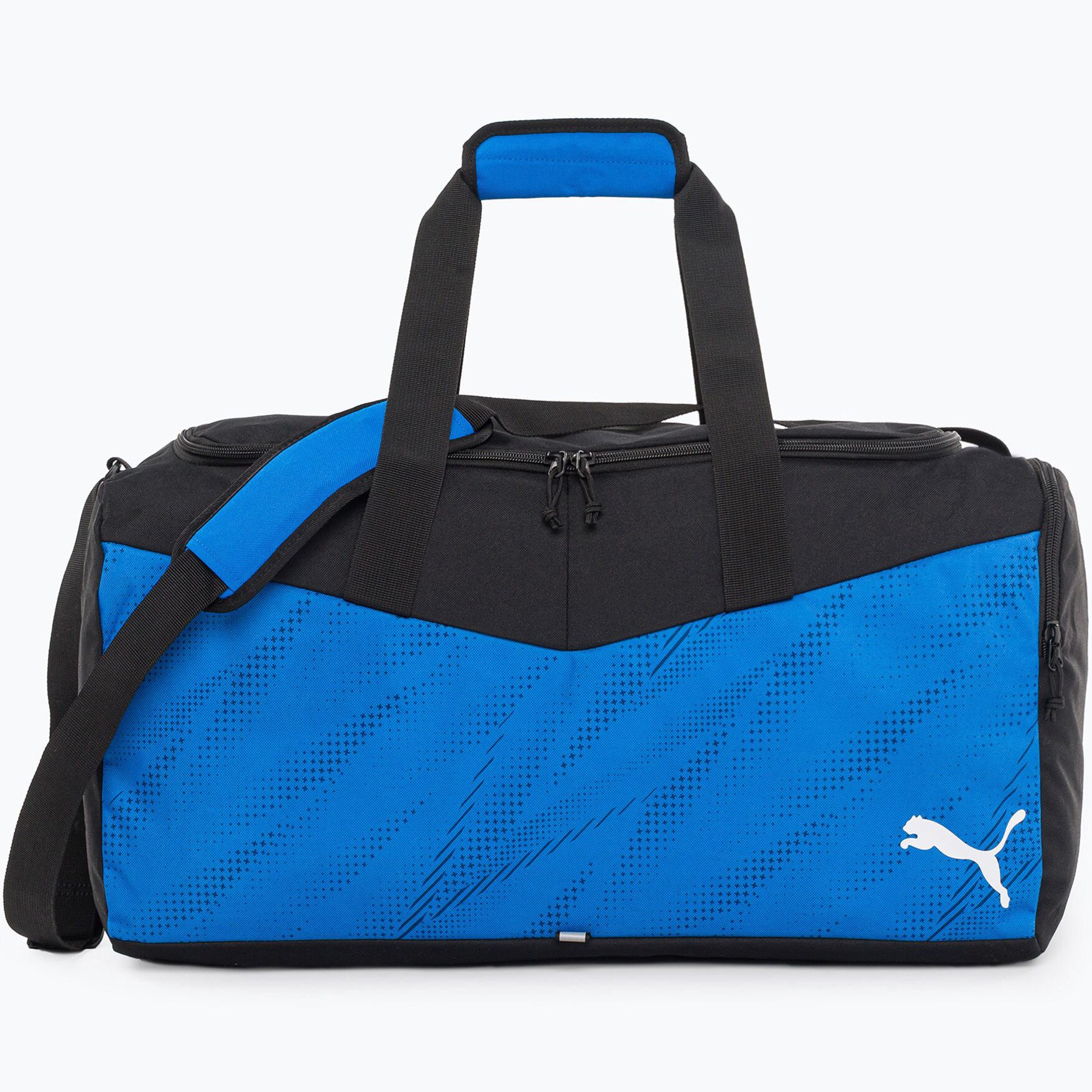 Geanta sport Puma individualRISE Medium, albastru/negru - eMAG.ro