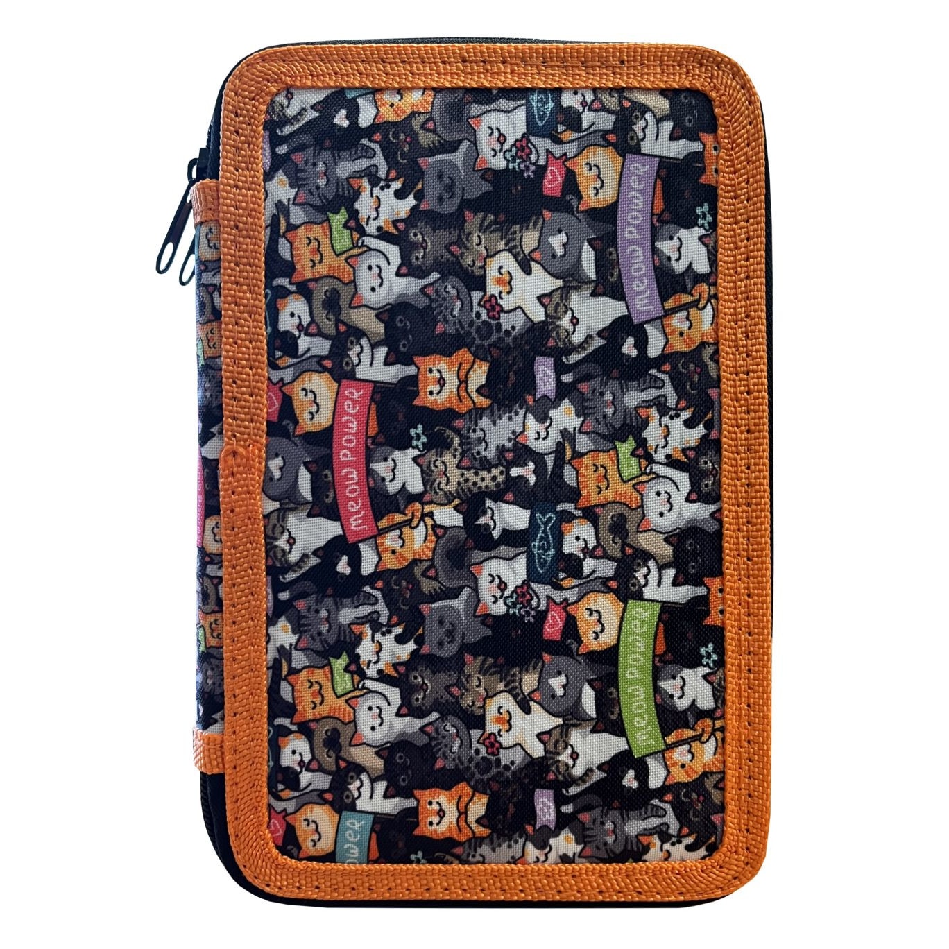 Penar copii, Maxima, 21x13x6 cm, Cu trei compartimente, Portocaliu ...