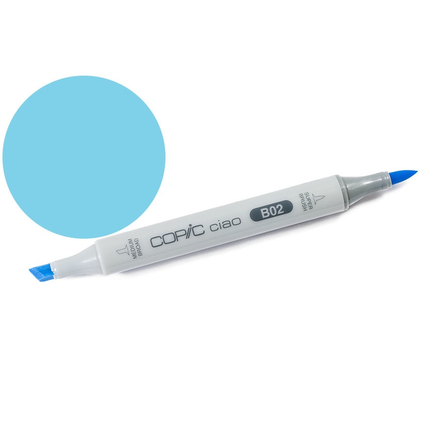 Копик маркер Copic Ciao, На алкохолна основа, Бързосъхнещ, Син, B02 ...