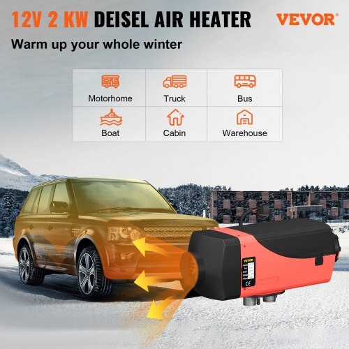 Incalzitor diesel cu aer, Pentru RV, rulote, camioane, barci, 2KW, 12V ...