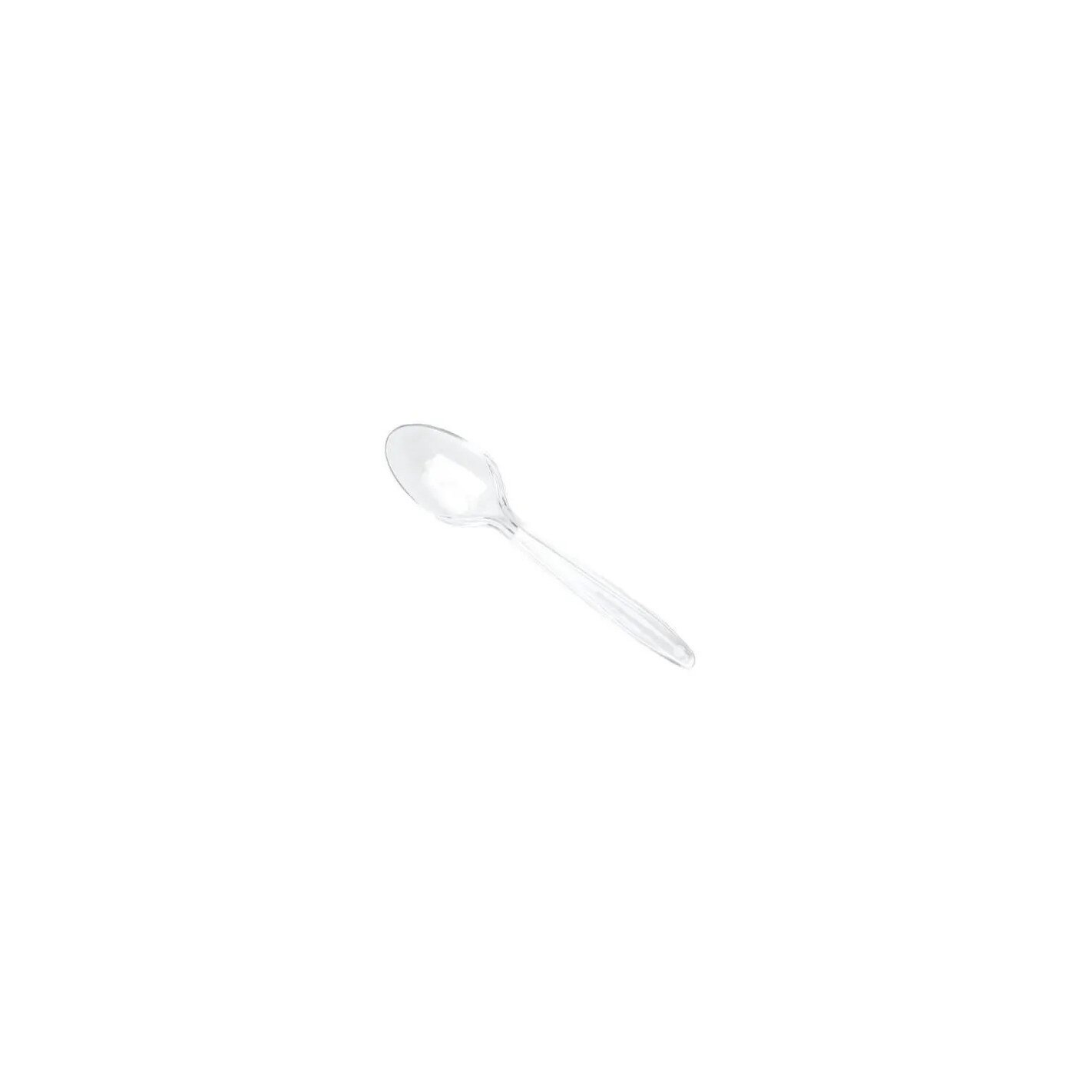 Set 50 lingurite lux reutilizabile si transparente - eMAG.ro