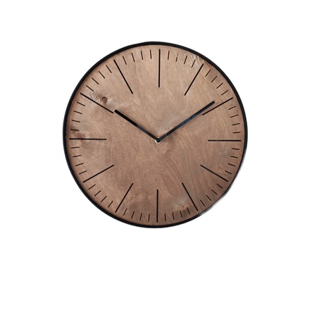 Ceas mare de perete rotund din lemn de nuc - eMAG.ro