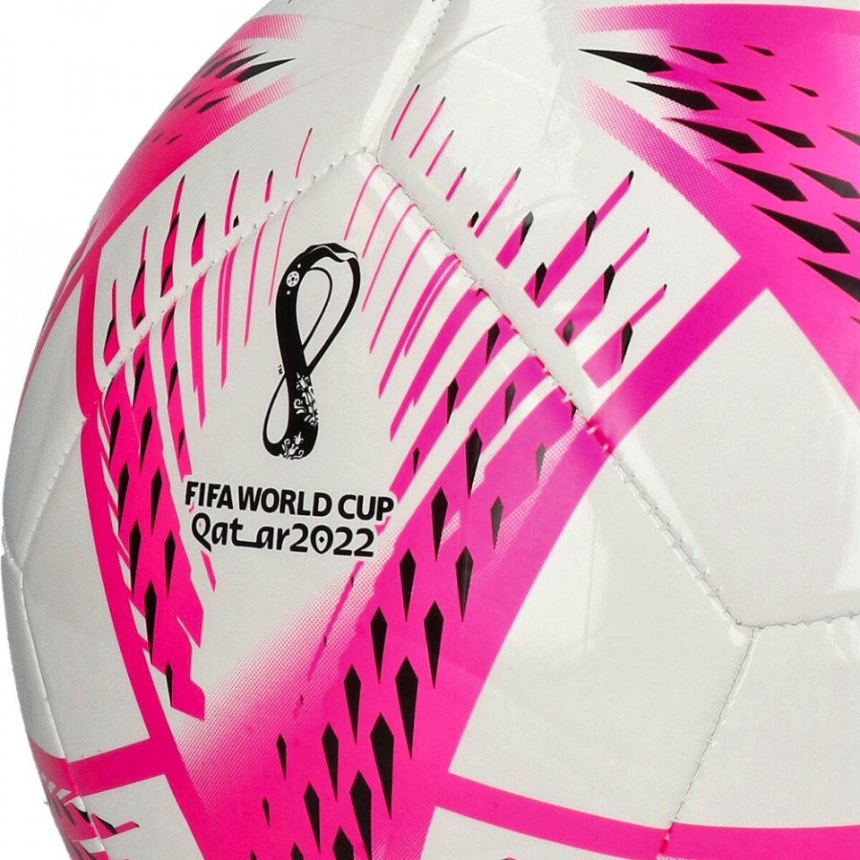Minge fotbal Adidas Al Rihla 2022 Club, alb/roz, 5 - eMAG.ro