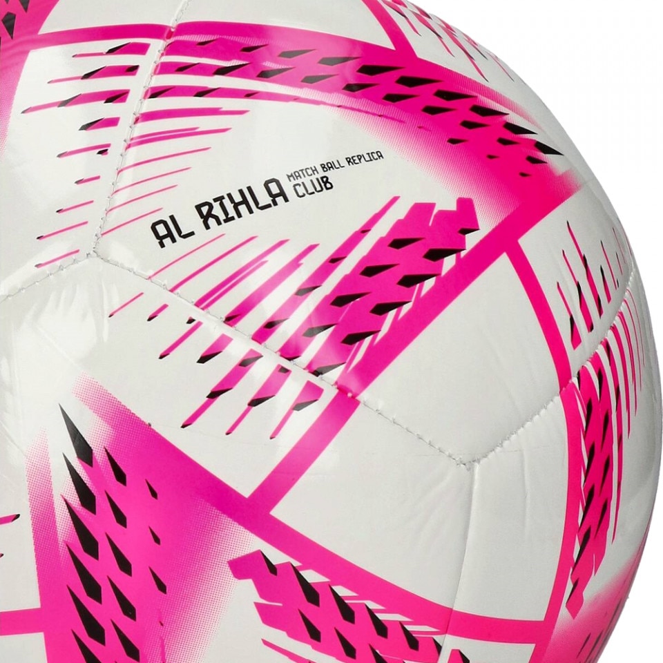 Minge fotbal Adidas Al Rihla 2022 Club, alb/roz, 5 - eMAG.ro