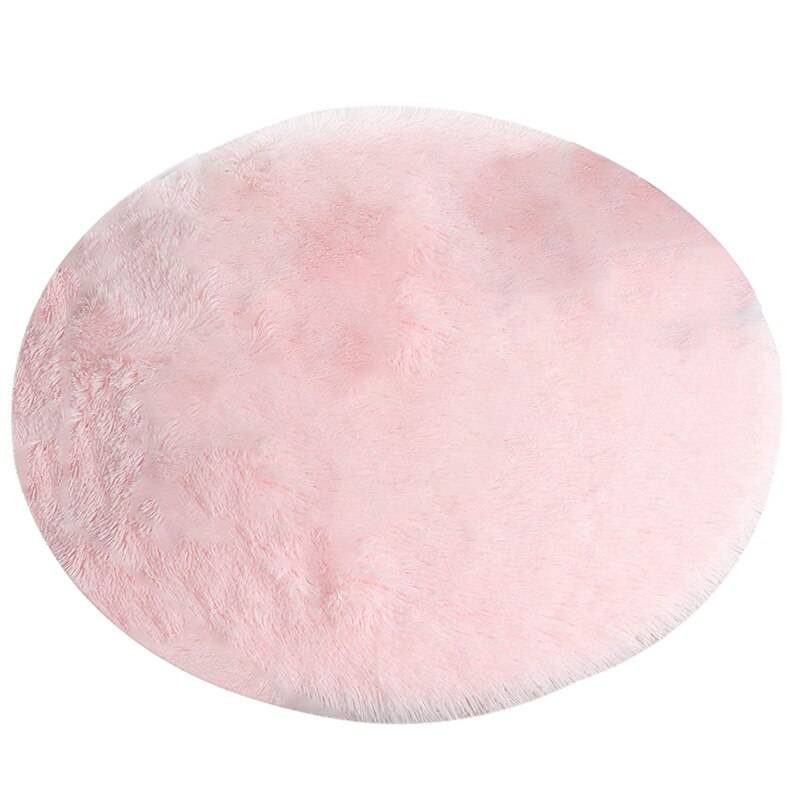 Covor rotund, Vaxiuja, 60×60cm, Pufos, Fir lung, Poliester ...