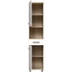Dulap soldat pentru baie Forte Veris, 2 usi+1 sertar, 40.2x34.8x186.8 ...