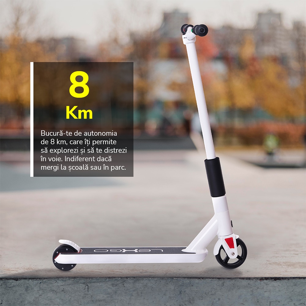 Trotineta Electrica pentru Copii LexGo U4 Kids, Motor 100 W, Autonomie ...