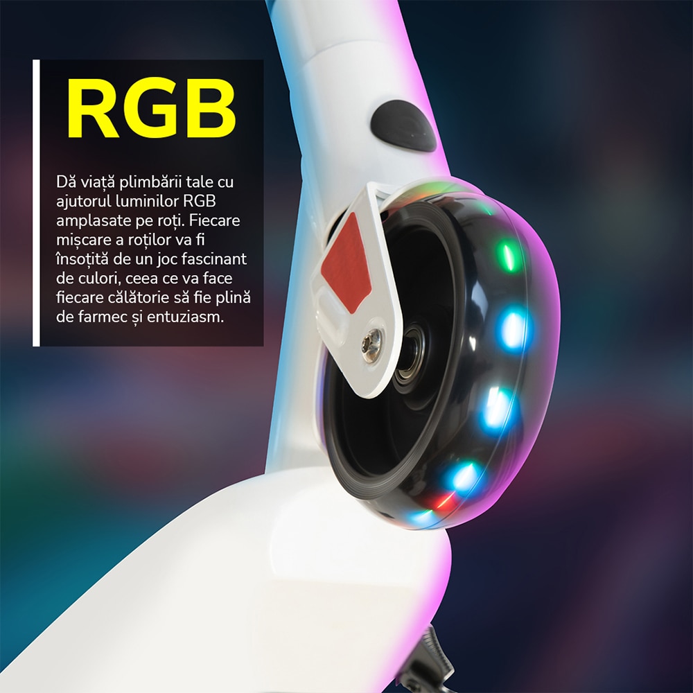 Trotineta Electrica pentru Copii LexGo U4 Kids, Motor 100 W, Autonomie ...