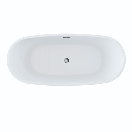 Cada freestanding, ovala, West Float, acril, alba, 170 x 75 cm, sistem ...