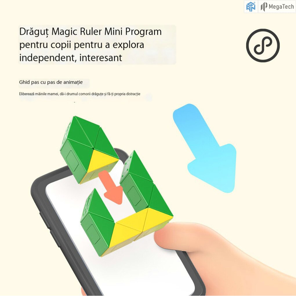 Jucarie Inteligenta, Set 1 Magic Ruler, Gan Monster Go, MG Snake Puzzle ...