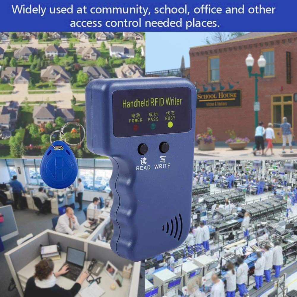 Set copiator carduri RFID idepet®, si 10 brelocuri programabile, 125kHz ...