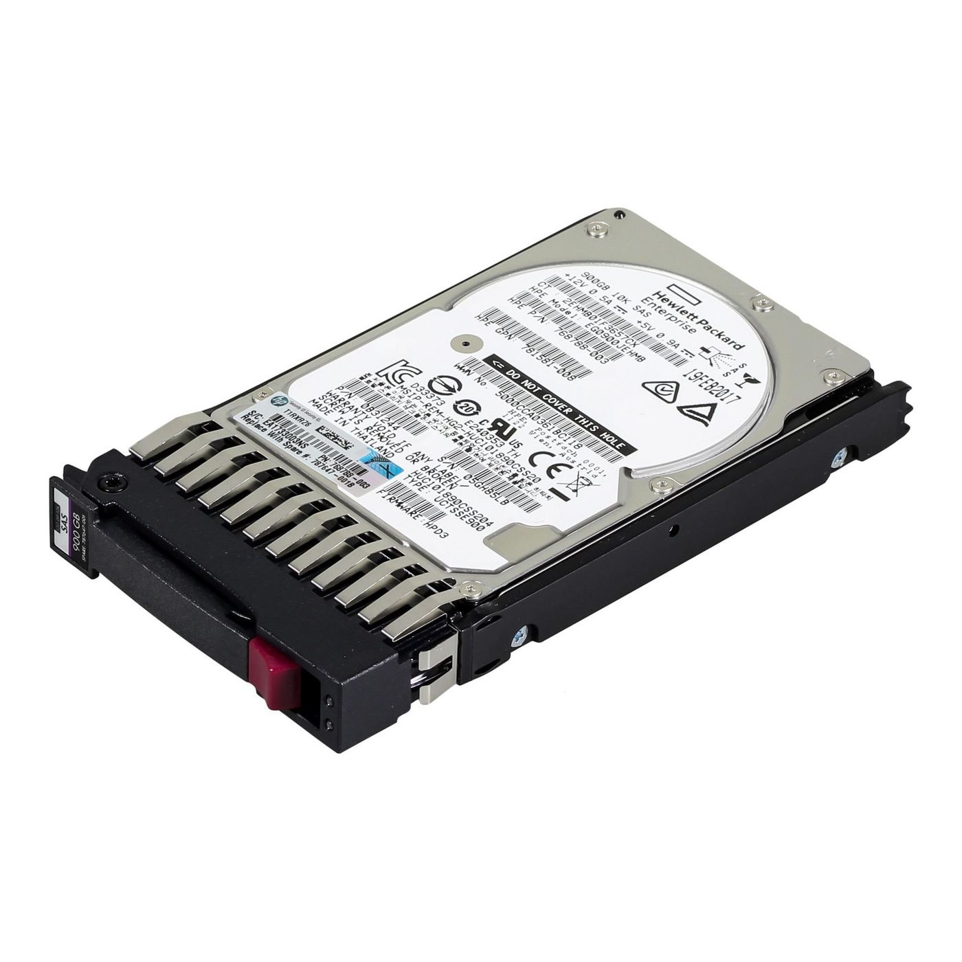 HDD, Hewlett Packard, 900 GB, MSA, 10000 rpm, 12G, 2,5 инча, черен ...