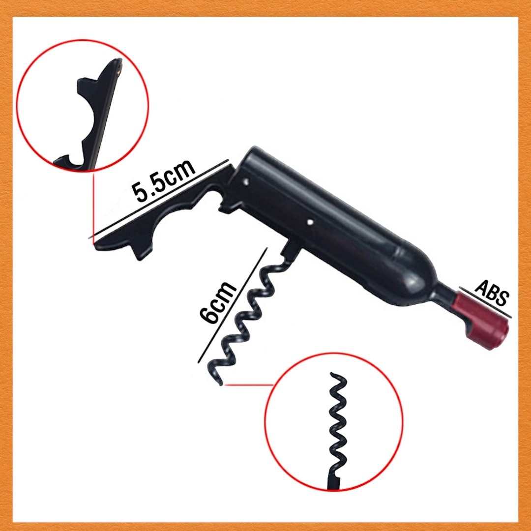 Deschizator de sticle de vin si bere, magnetic, 2 functii, forma sticla ...