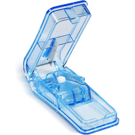 Cutter taiere/zdrobire pastile, Otel inoxidabil/Polipropilena, Albastru ...