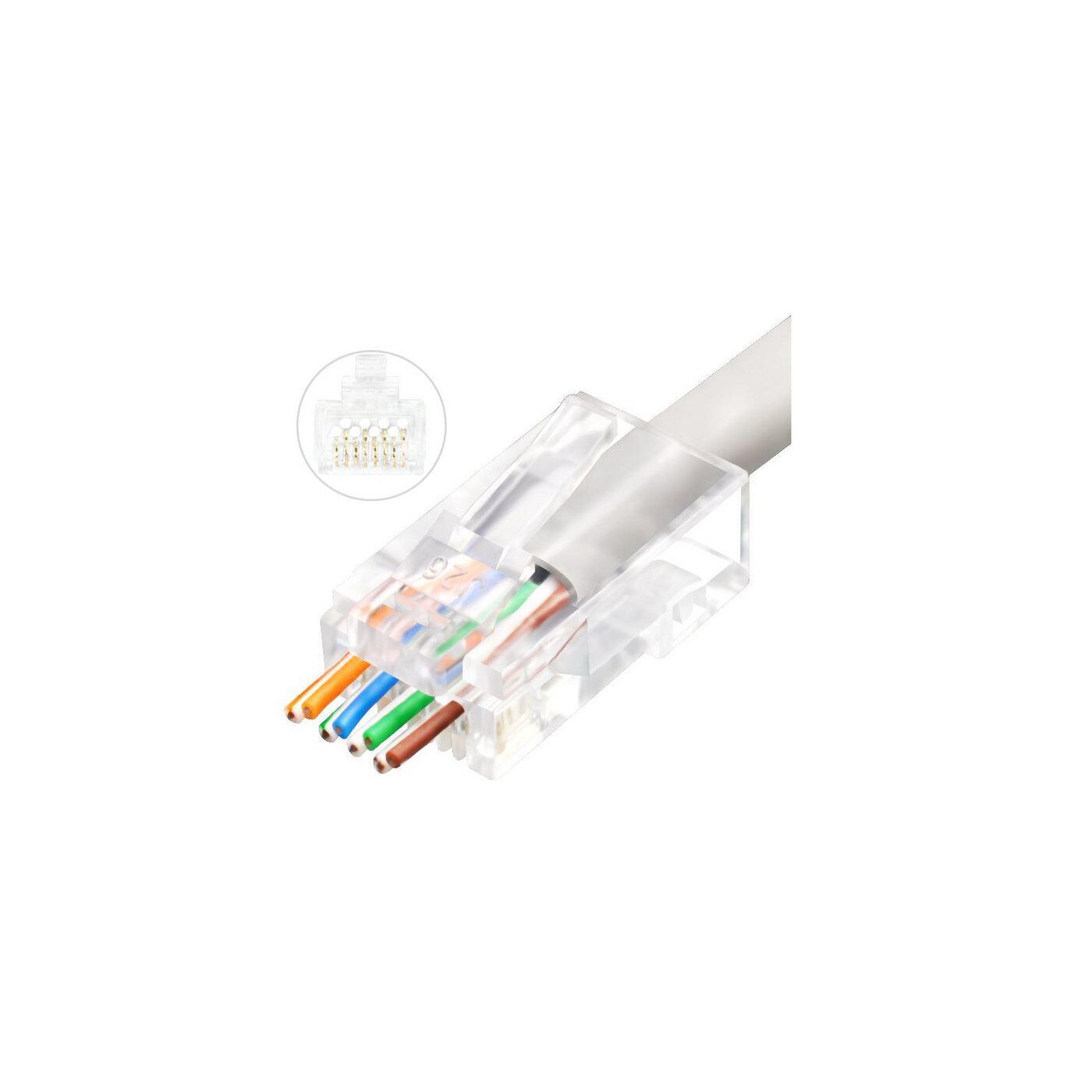 Plug EZ modular MicroConnect RJ45 8P8C CAT6 - eMAG.ro