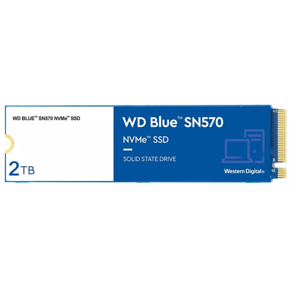 SSD WD Blue SN570 2TB PCI Express 3.0 x4 M.2 2280 tömeges - eMAG.hu