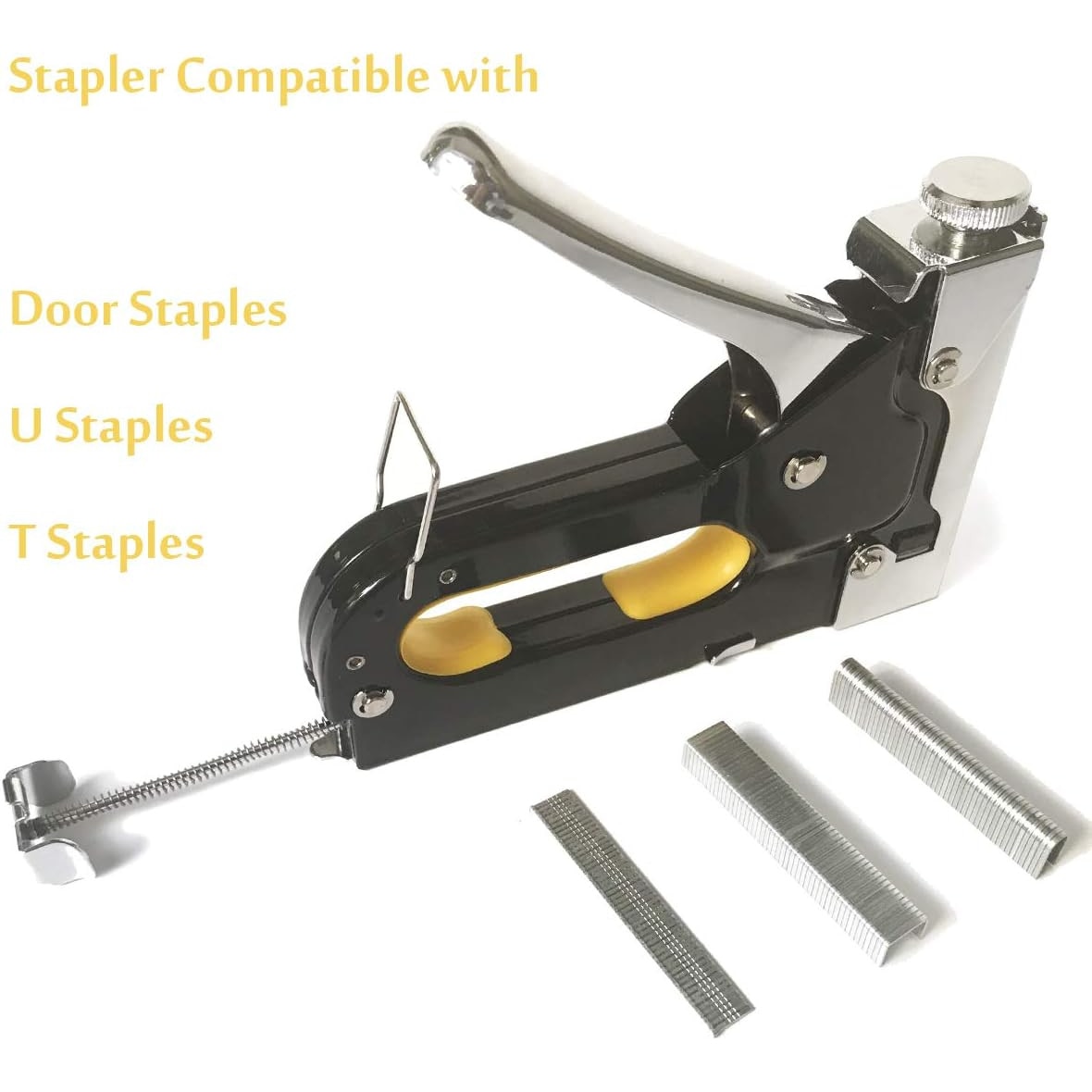 Capsator lemn, 3000 de capse, Negru/Argintiu - eMAG.ro