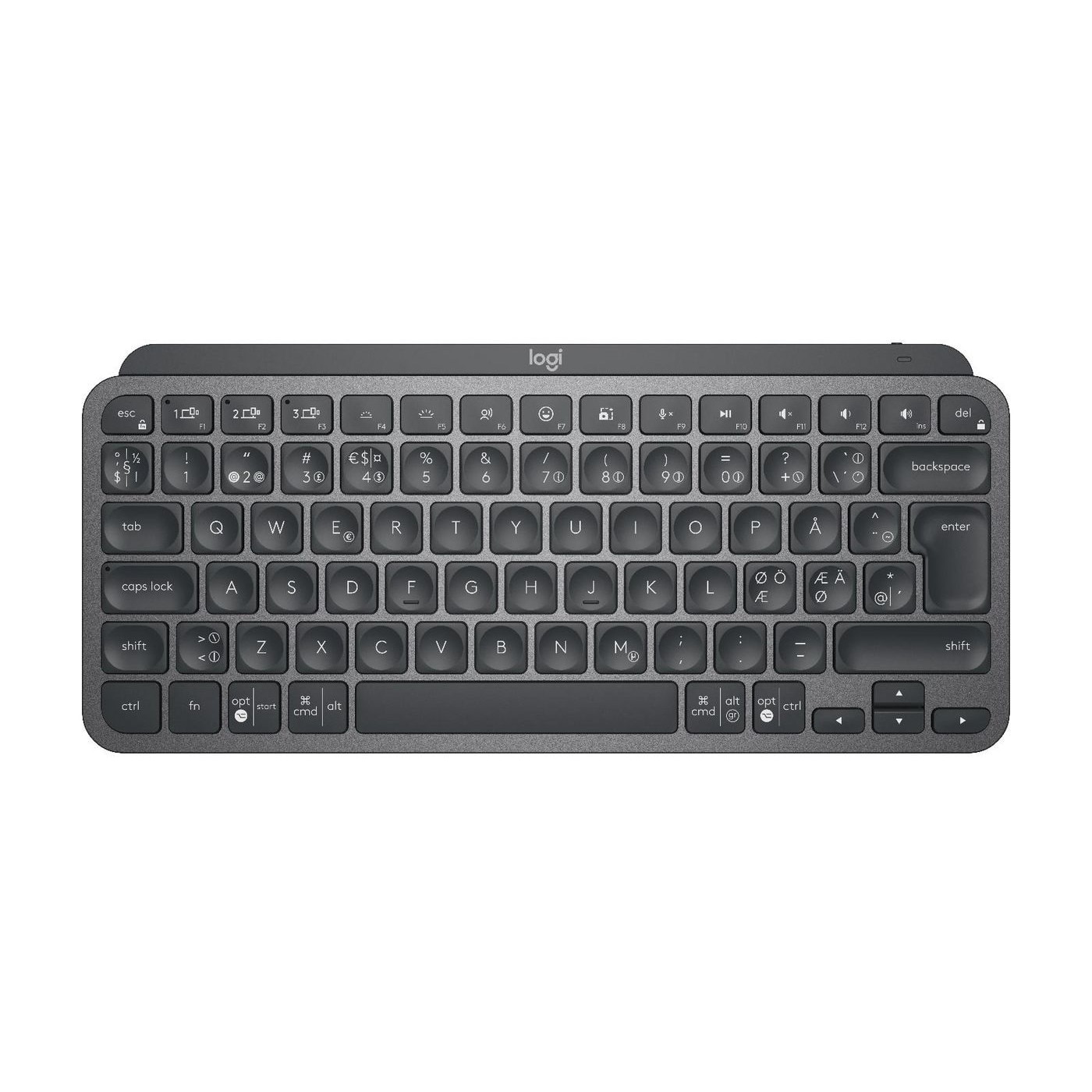 Mini tastatura, Logitech MX Keys, Wireless, QWERTY, Negru - eMAG.ro