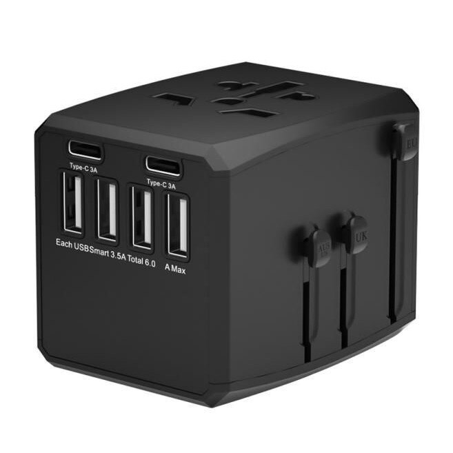 Adaptor incarcator universal, MicroConnect, Negru - eMAG.ro