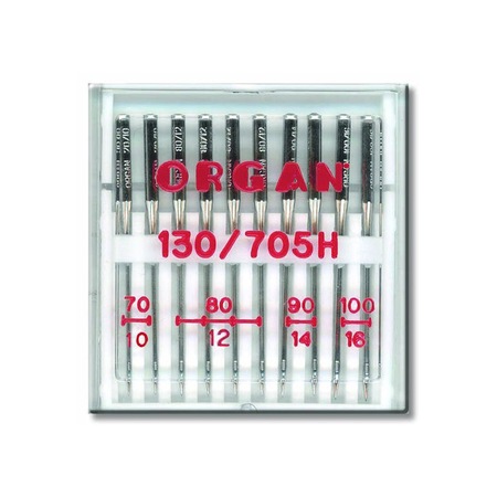 Set 10 Ace Organ Universal cu finetea acului intre 70-100 pentru masinile de cusut casnice, 130 ...