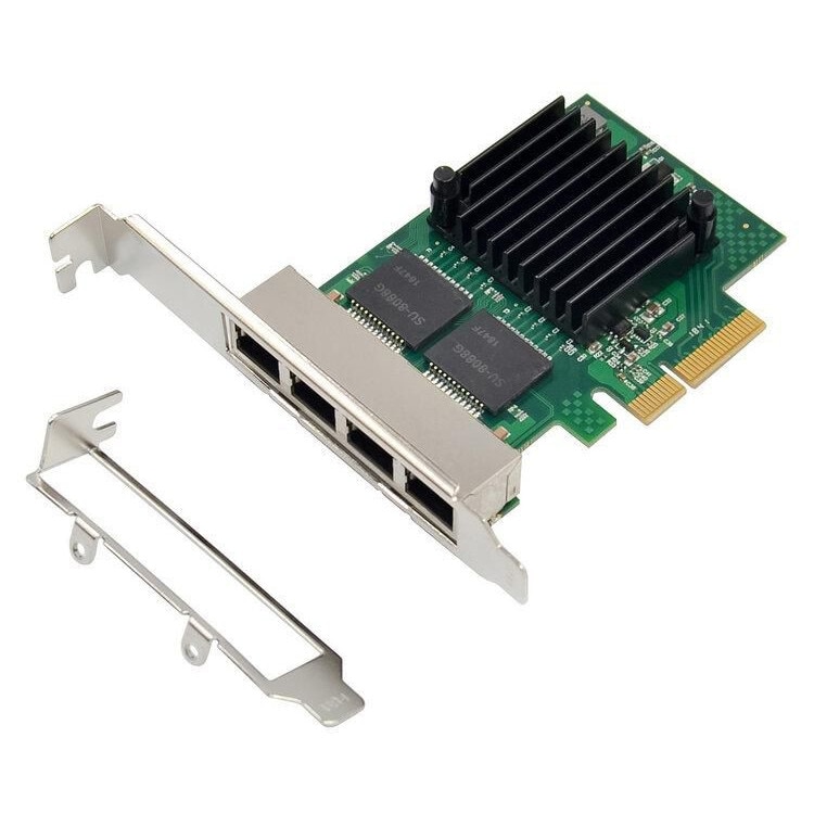 Placa de retea ProXtend PCIe X4 Quad RJ45 Gigabit - eMAG.ro