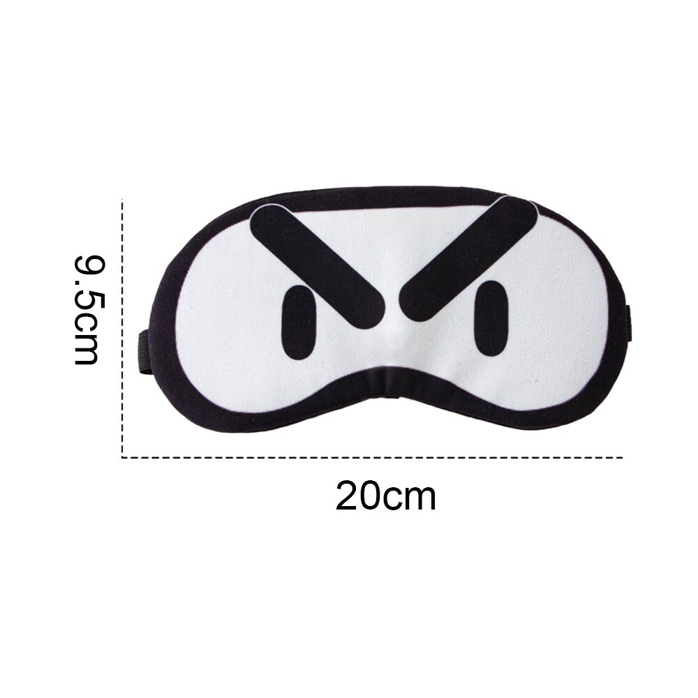 Masca somn pentru copii, 9.5x20cm, Alb/Negru - eMAG.ro