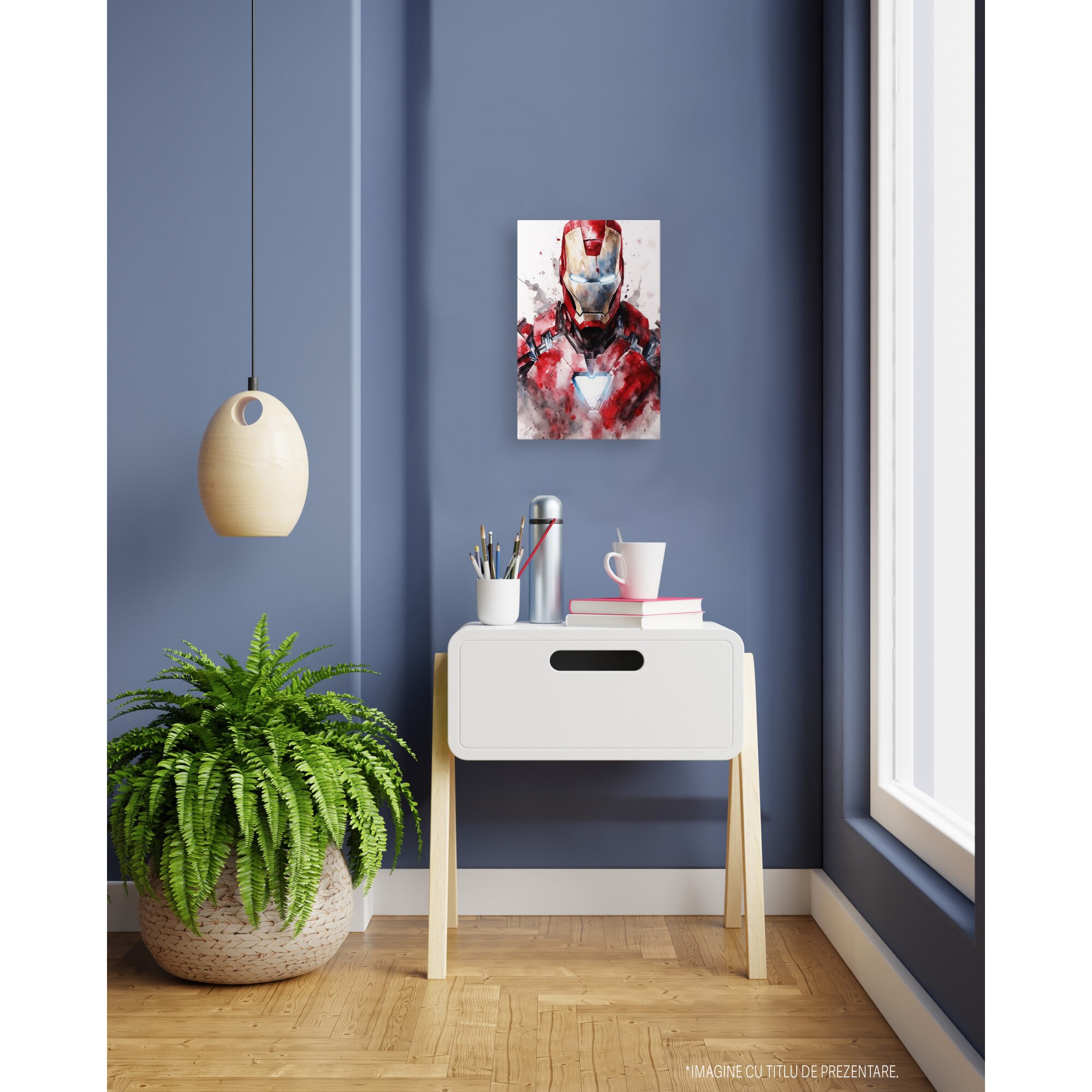 Tablou Canvas Cu Pictura Stearsa Portret Super Erou IronMan, Desene ...