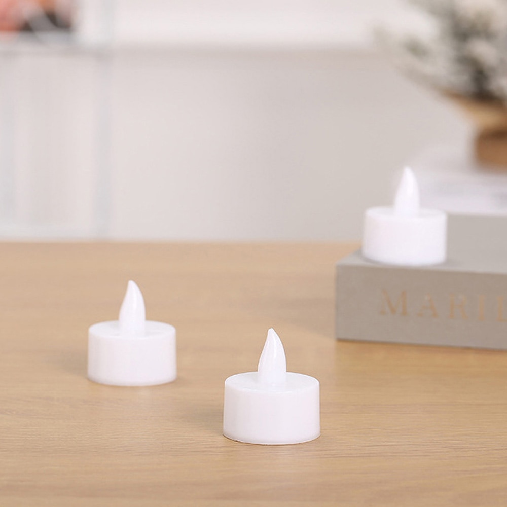 Set 24 lumanari electrice, GelldG, Polipropilena, LED, Alb - eMAG.ro