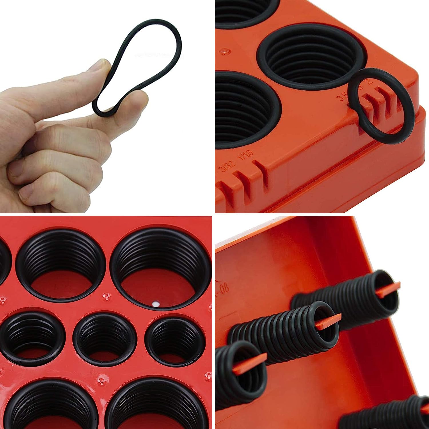 Inele O-ring universale, Cauciuc, Marimi diferite, Negru - eMAG.ro