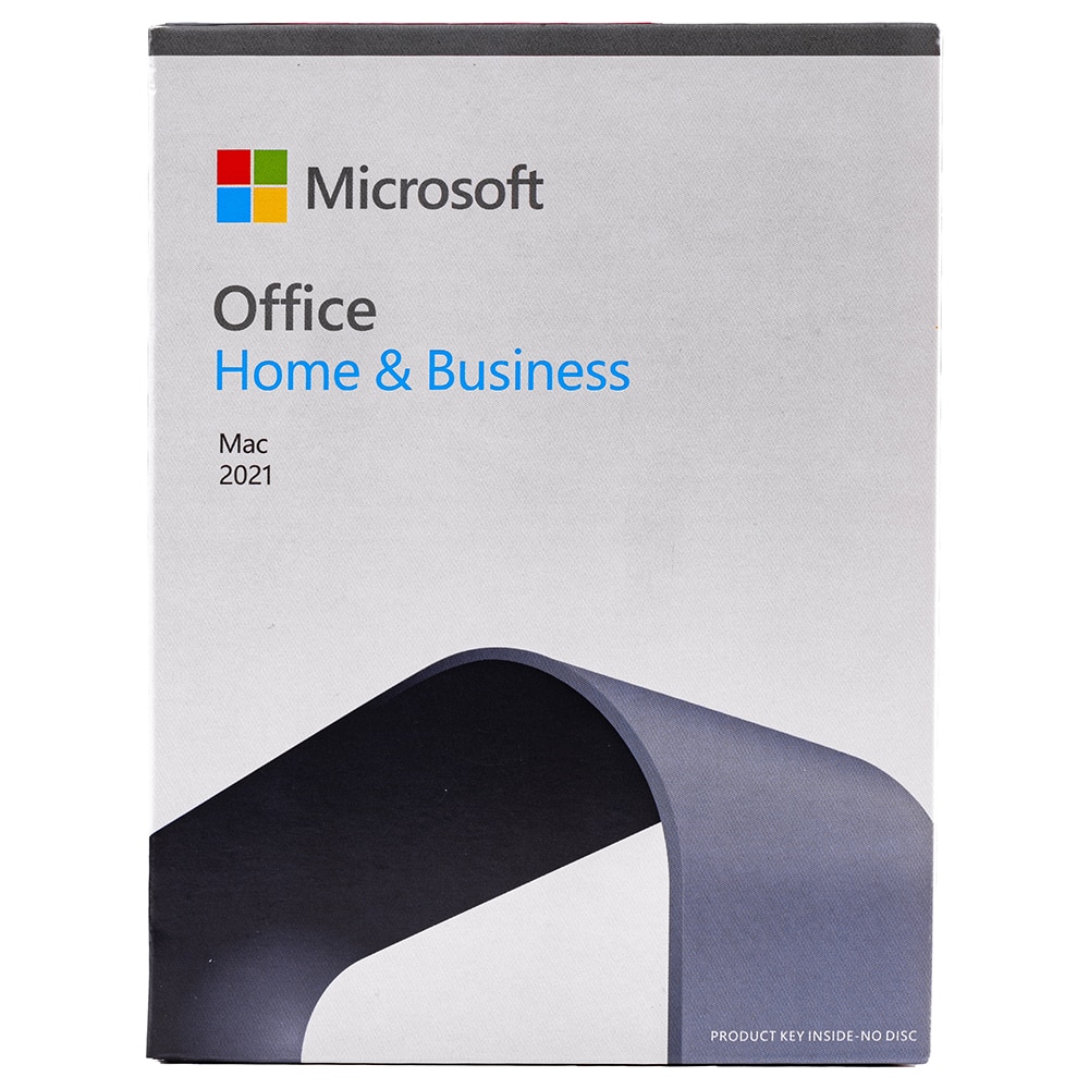 Microsoft Office 2021 Home & Business, Retail FPP, MacOS 64 bit, Multilanguage, Medialess ...