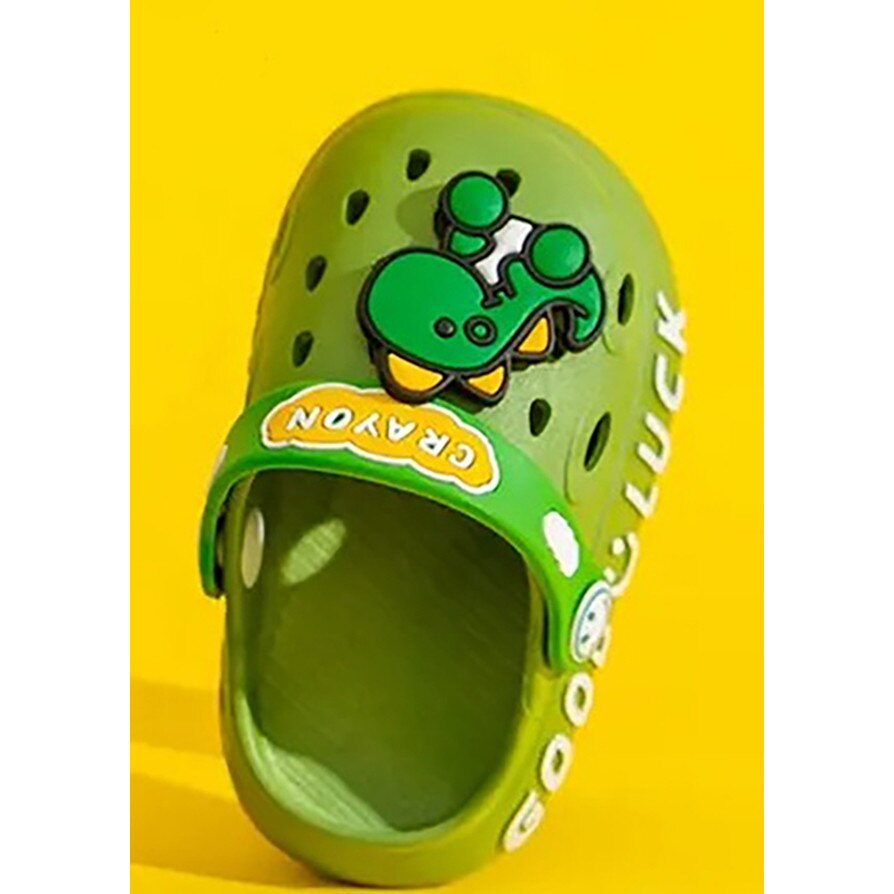 Papuci de vara copii cu bareta, tematica Dino, structura PVC elastica ...