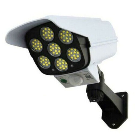 Lampa Solara Tip Camera Falsa 77 LED SMD, Telecomanda, Senzori de Amurg ...