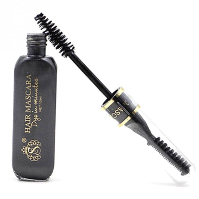 Mascara de par pentru colorat suvite, temporar, Negru, 15 ml - eMAG.ro