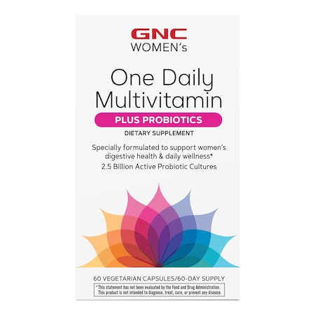 Complex de Multivitamine pentru Femei cu Probiotice LAB4, GNC Women's One Daily Multivitamin ...