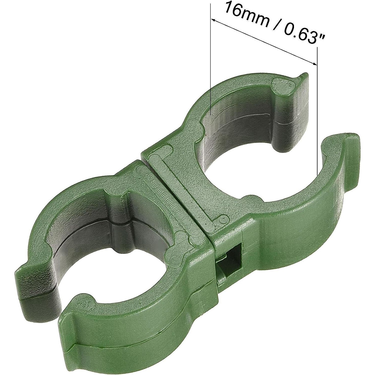 Set 25 cleme pentru plante, Plastic, 16 mm, Verde - eMAG.ro