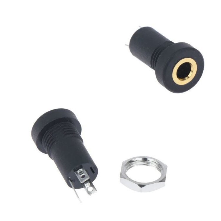 Mufa mini jack stereo, 3,5 mm, Negru - eMAG.ro