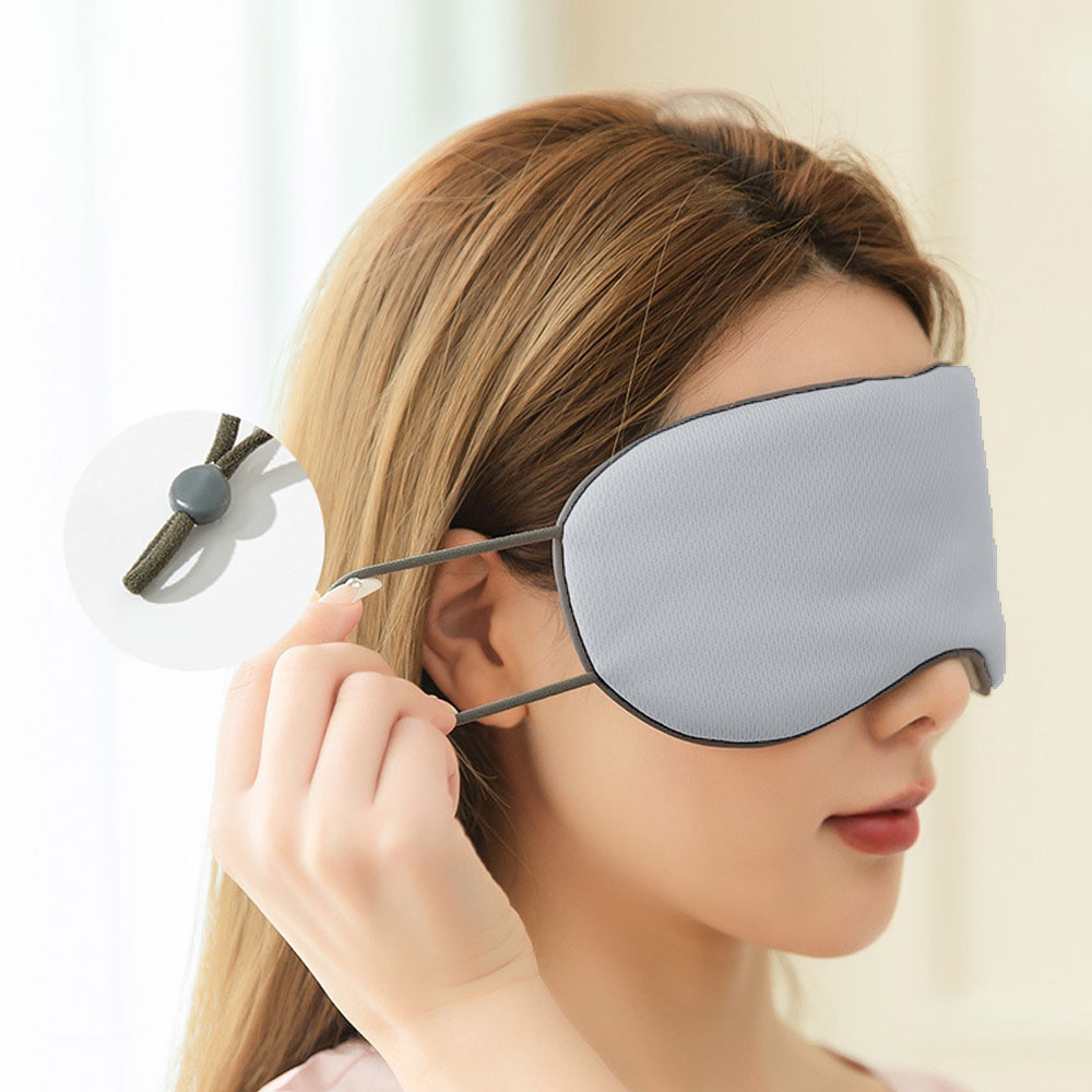 Masca de ochi cu doua fete, Matase, Gri/Verde - eMAG.ro