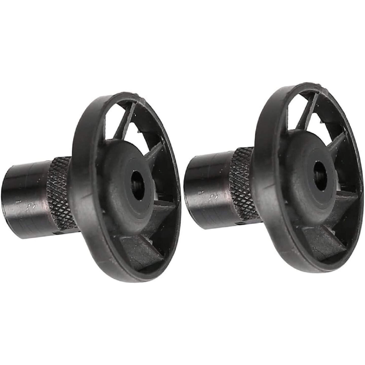 Set 2 mandrine, Plastic/Aliaj, 18 x 24 mm, Negru - eMAG.ro