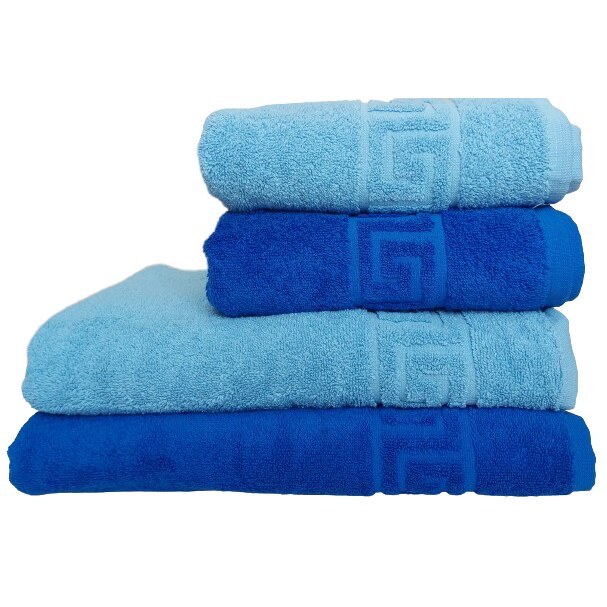 Set Prosoape Pufoase Hoteliere, 4 Piese, Model Greek,100% Bumbac ...