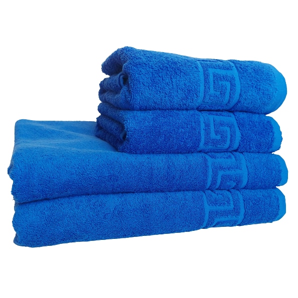 Set Prosoape Pufoase Hoteliere, 4 Piese, Model Greek,100% Bumbac ...