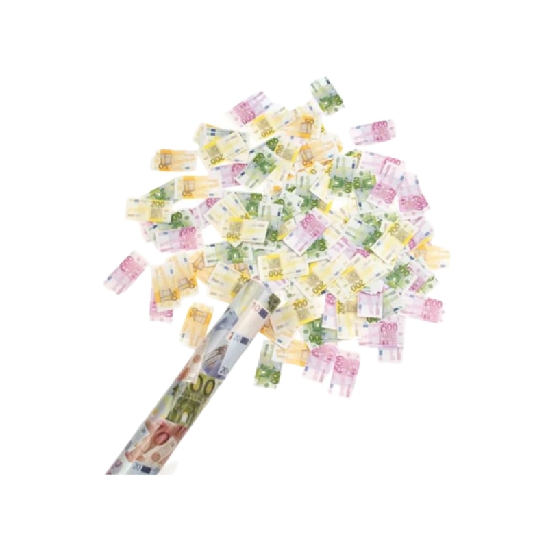 Lansator confetti Party Money Popper, 60 cm, Multicolor - eMAG.ro