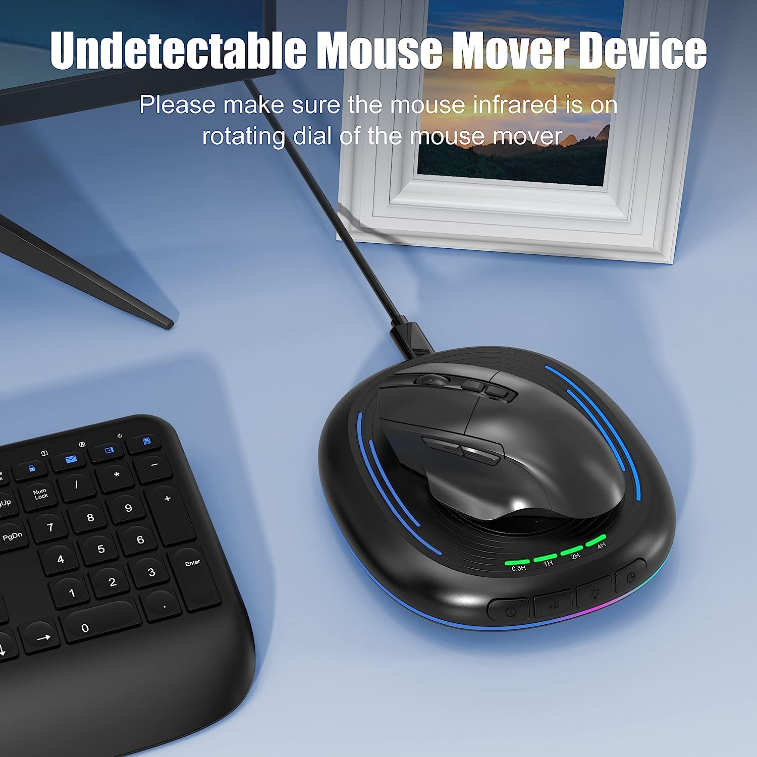Mouse Jiggler nedetectabil pentru simularea miscarii mouse-ului, anti ...