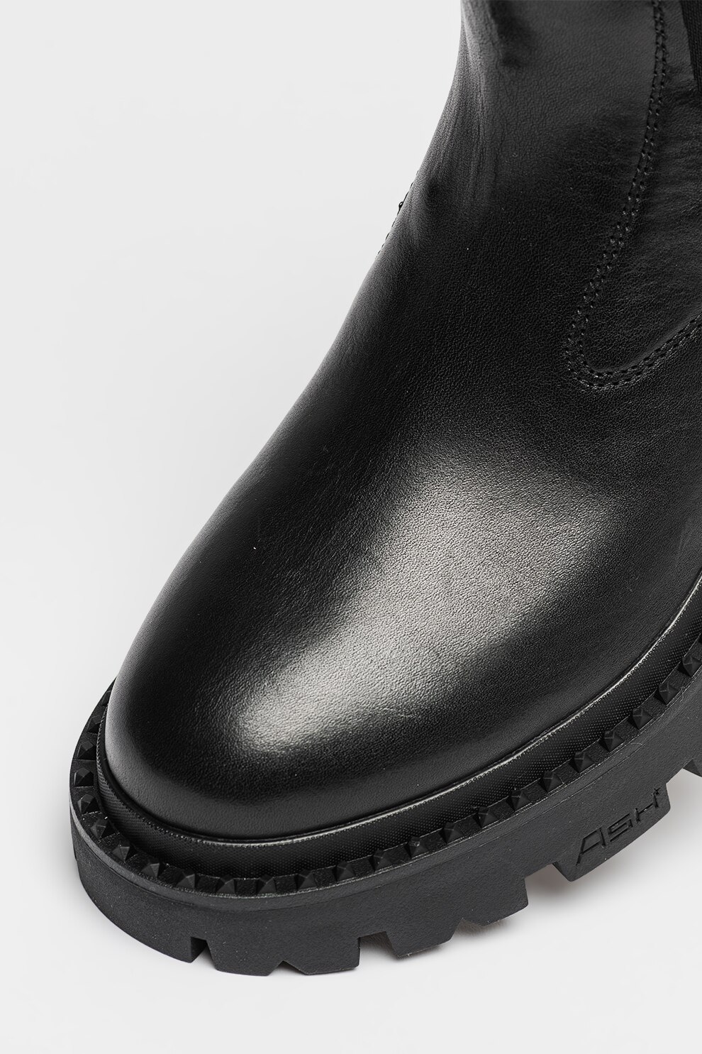 ASH, Ghete Chelsea de piele Genesis, Negru, 35 - eMAG.ro
