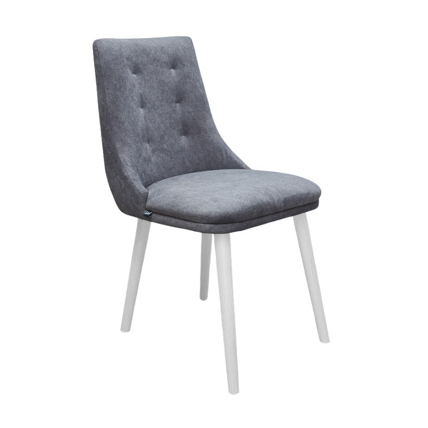 Scaun living, Stela Lux, Gri, 45x50x86 cm - eMAG.ro