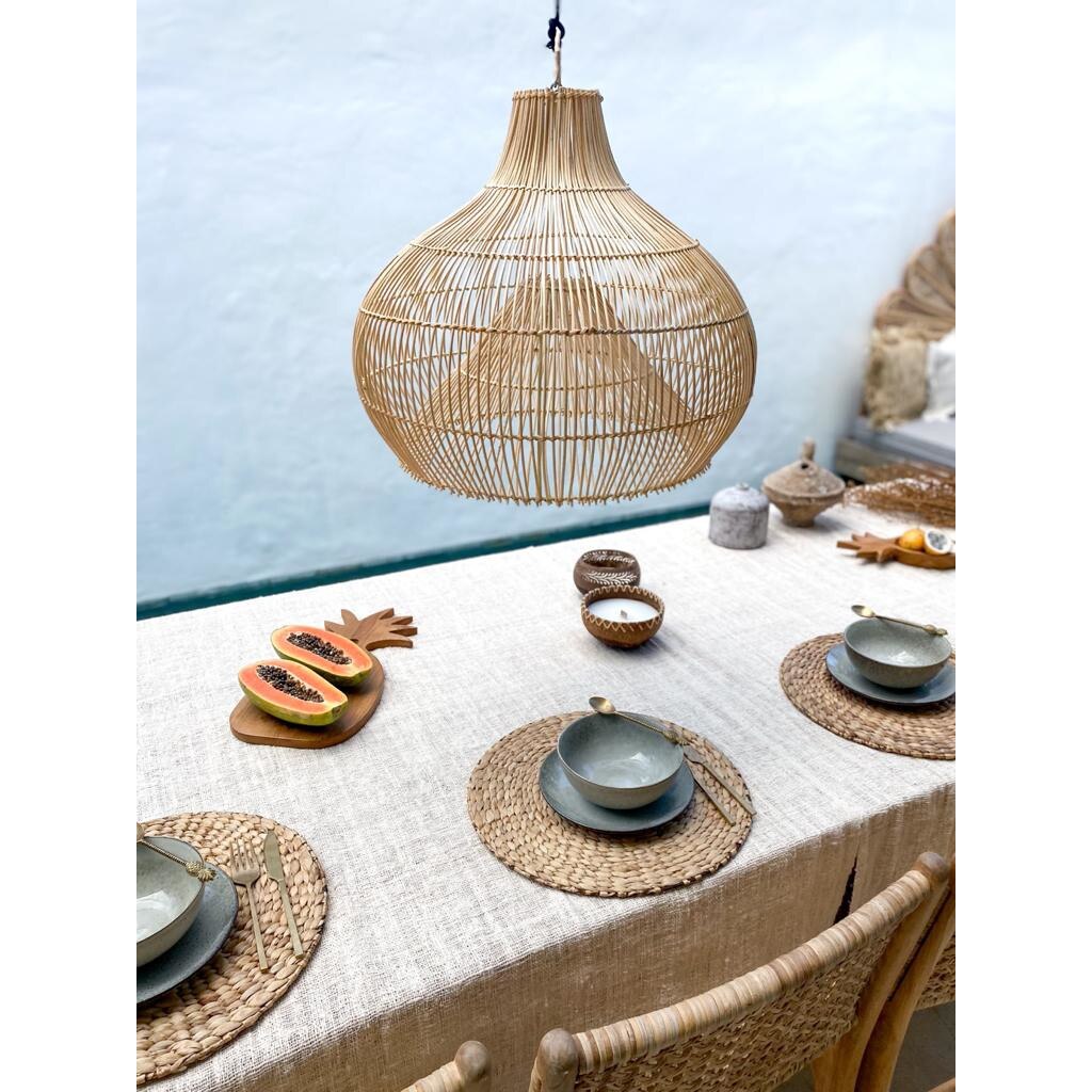 Abajur Boho, Bali Bali, Ratan, Crem - eMAG.ro