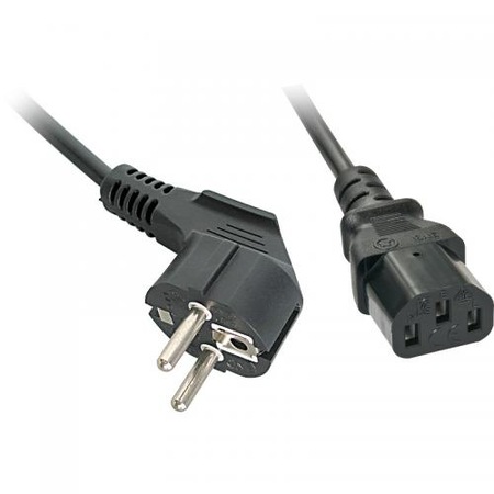 Cablu alimentare schuko Lindy IEC C13, 3m, negru, Schuko 2 Pin Plug to ...