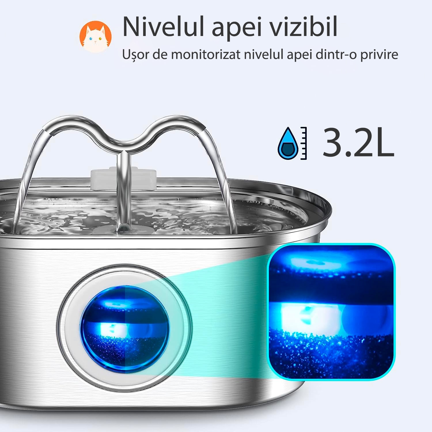 Автоматичен диспенсър за вода Elindor за котки и кучета филтриране