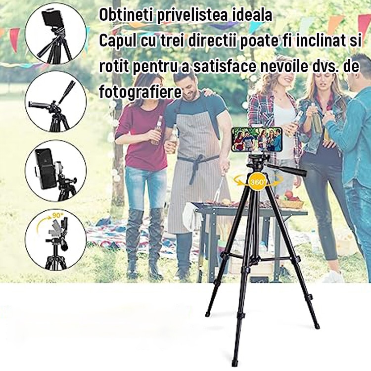 Trepied foto telescopic, Vaxiuja, Pentru telefon mobil/aparat foto ...